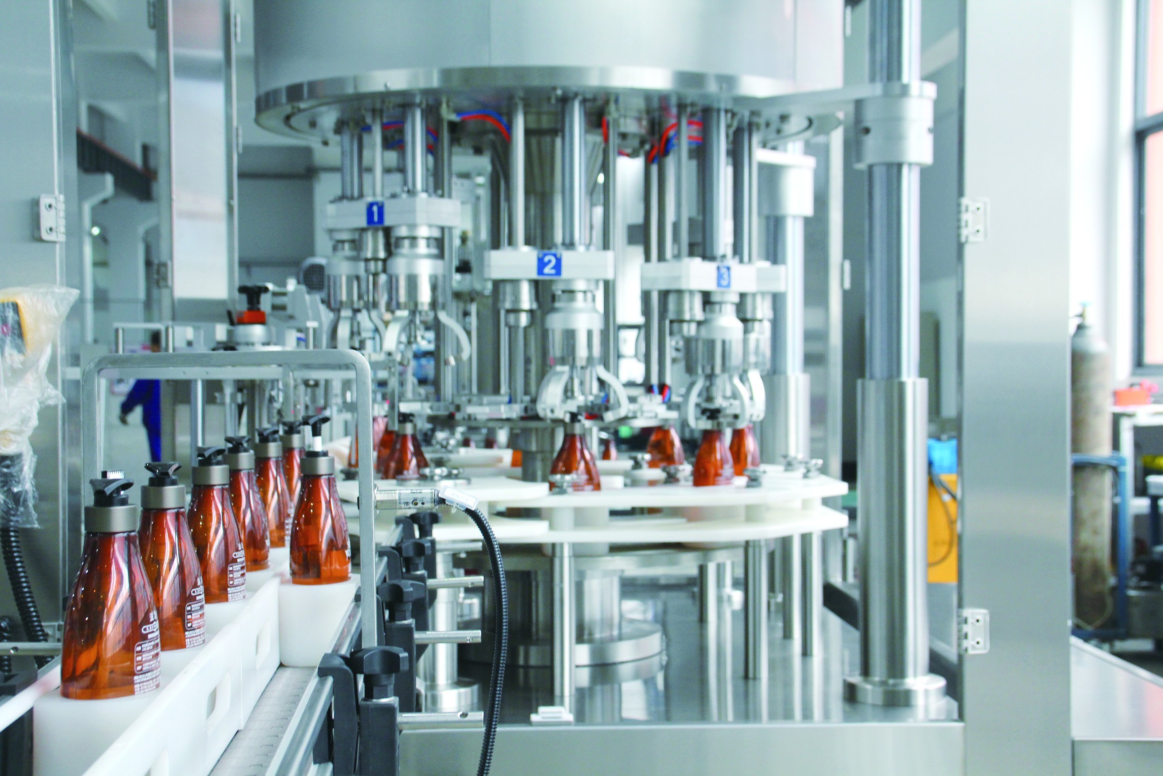 Touch Screen Daily Chemical Products Rotary Capping Machine